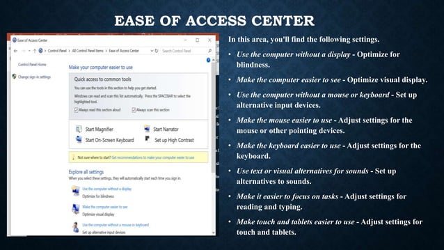 Control panel | PPTX