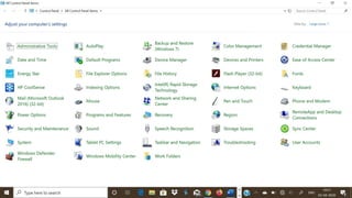 Control panel | PPTX