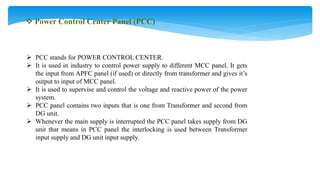This ppt is based on the working and the making of the control panels ...