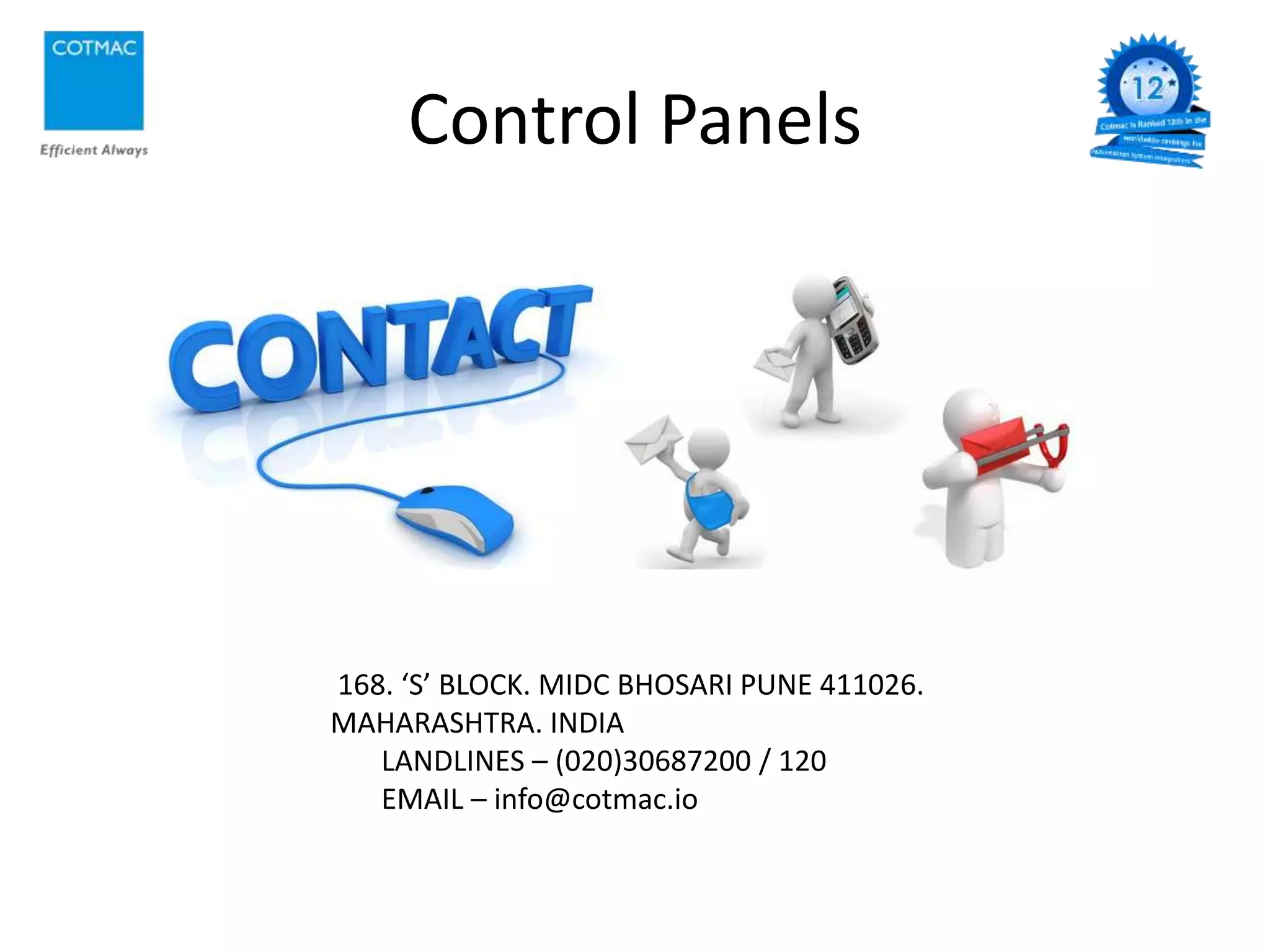 Cotmac Electronics Control panels | PPTX