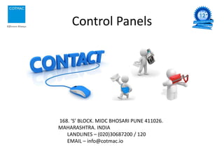 Cotmac Electronics Control panels | PPT