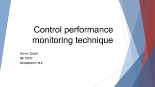 Control performance monitoring technique.pptx