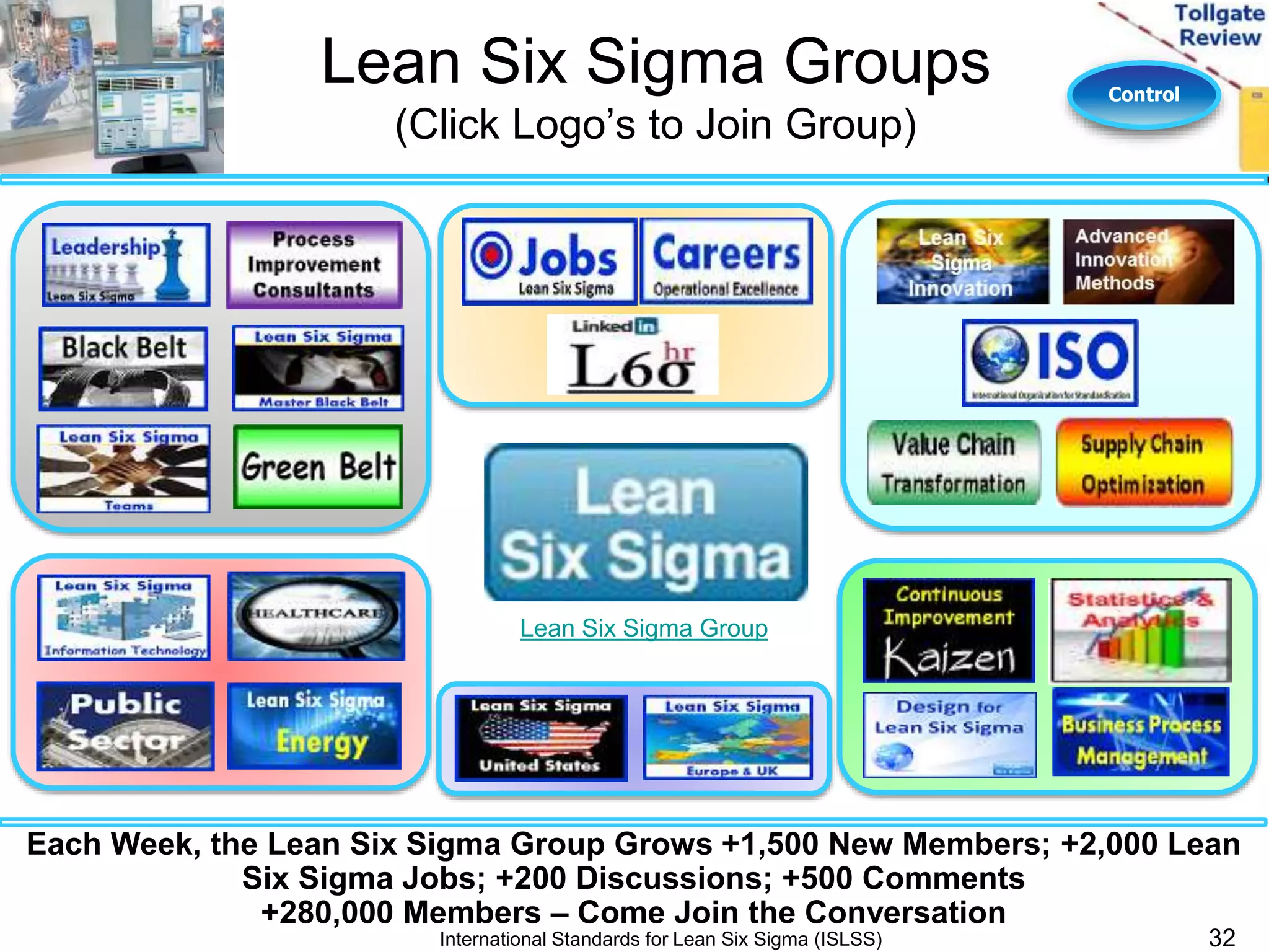 Control phase lean six sigma tollgate template | PPTX