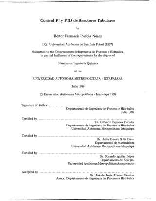 Control pid reactores pftr | PDF