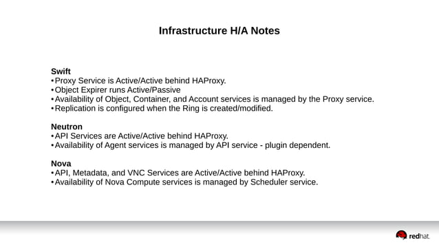 OpenStack Control Plane High Availability | PPT
