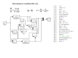 some adaptive control schemes implementations using matlab | PPTX