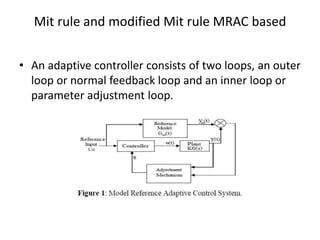 some adaptive control schemes implementations using matlab | PPTX