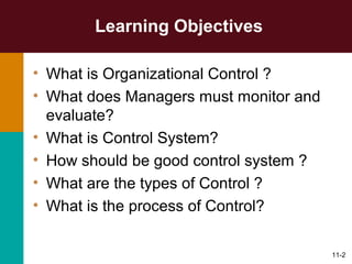 Control process | PPT | Business Operations | Business