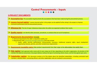 Control procurement | PDF