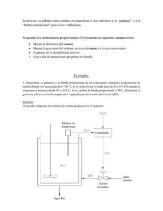 Control proporcional | DOCX