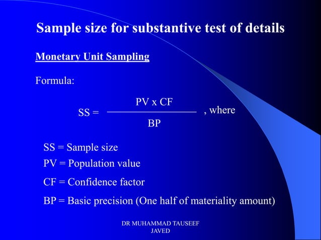 Control risk dr muhammad tauseef javed | PPT