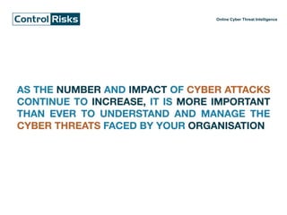 Cyber Threat Intelligence: Who is Targeting your Information? | PPT