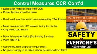 CONTROL ROOM PRECAUTIONS.pptx