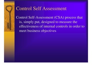 Control Self Assessment | PPT