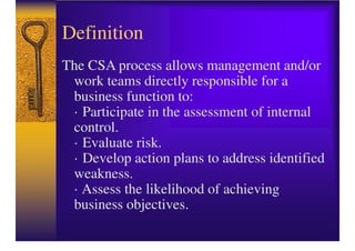 Control Self Assessment | PDF