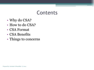 Control self assessment (csa) | PPTX