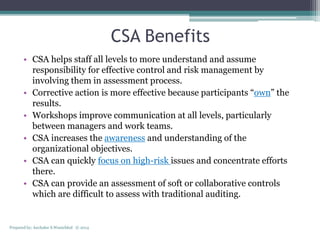 Control self assessment (csa) | PPTX