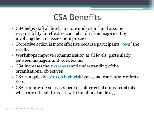 Control Self Assessment Csa