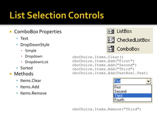 Controls events | PPTX