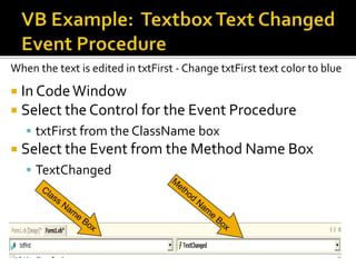 Controls events | PPTX