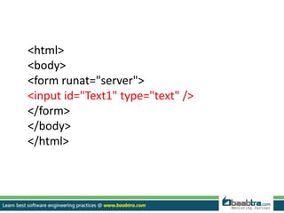 Controls in asp.net | Web Development | Internet