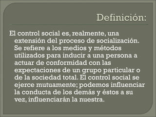 Control Social | PPT