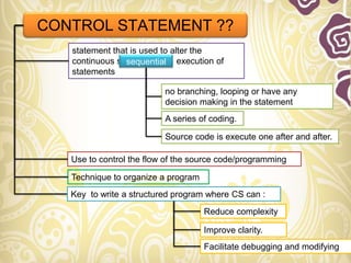 Control statement-Selective | PPT