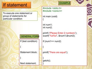 Control statement-Selective | PPT