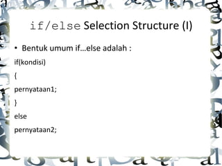 Control Statement I | PPT