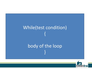 Control statement in c | PPTX