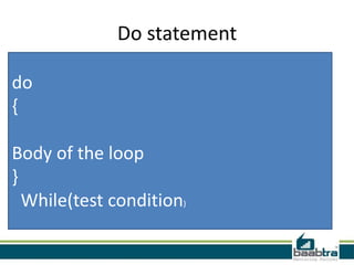 Control statement in c | PPTX
