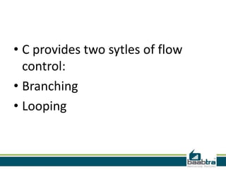 Control statement in c | PPTX