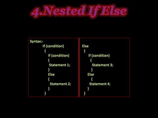 Control statement in c | PPT