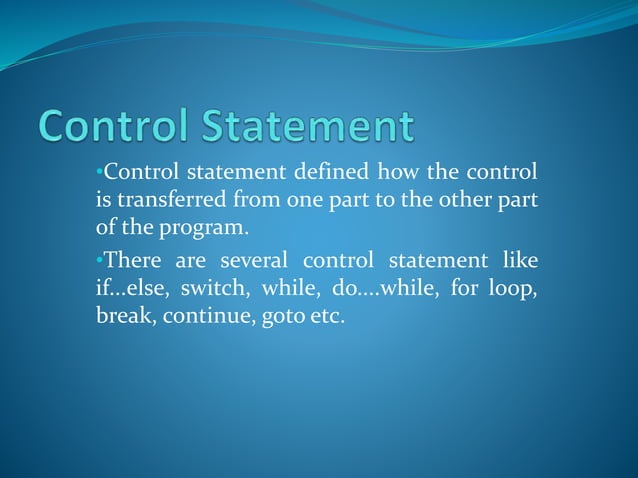 Control Statement IN C.pptx