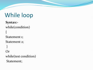 Control Statement IN C.pptx