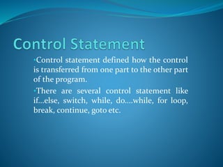 Control Statement IN C.pptx