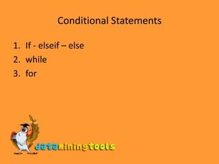 Control Statements in Matlab | PPT