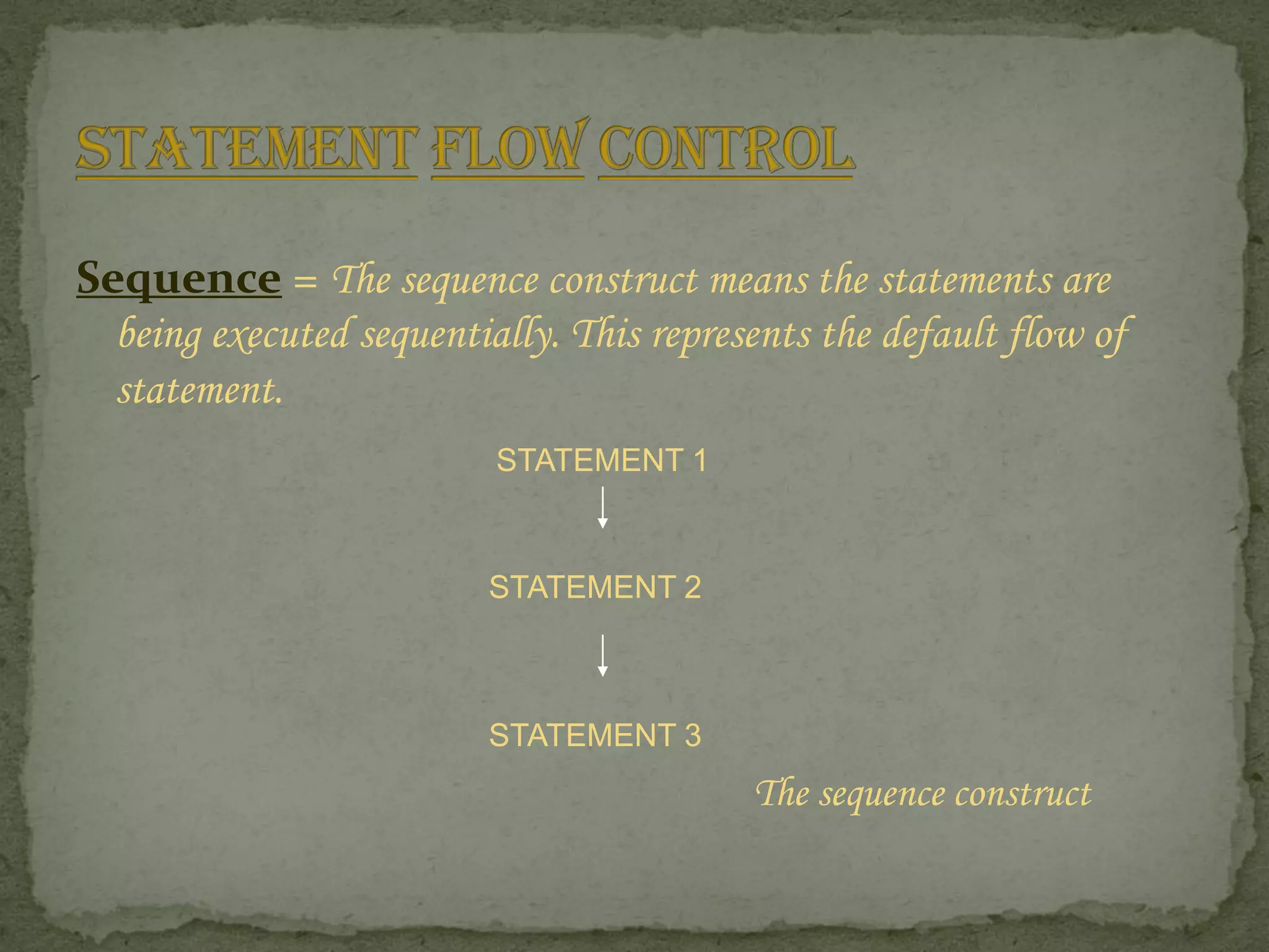 Control statements | PDF