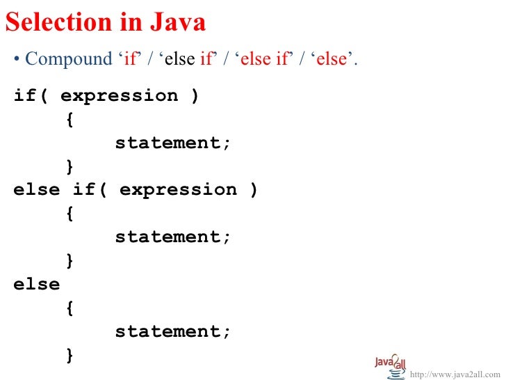 Control Statements