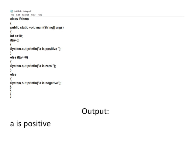 Control statements in java | PPTX | Programming Languages | Computing