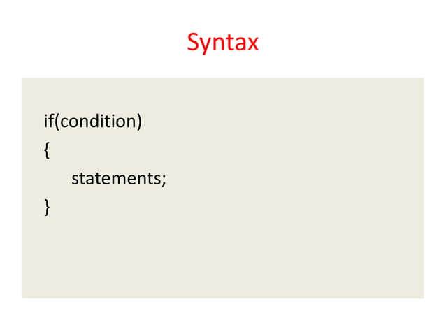 Control statements in java | PPTX | Programming Languages | Computing