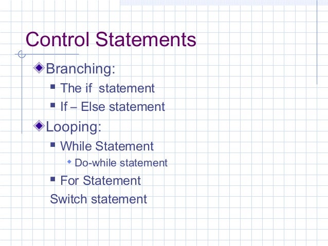 Control Statements And Functions In C