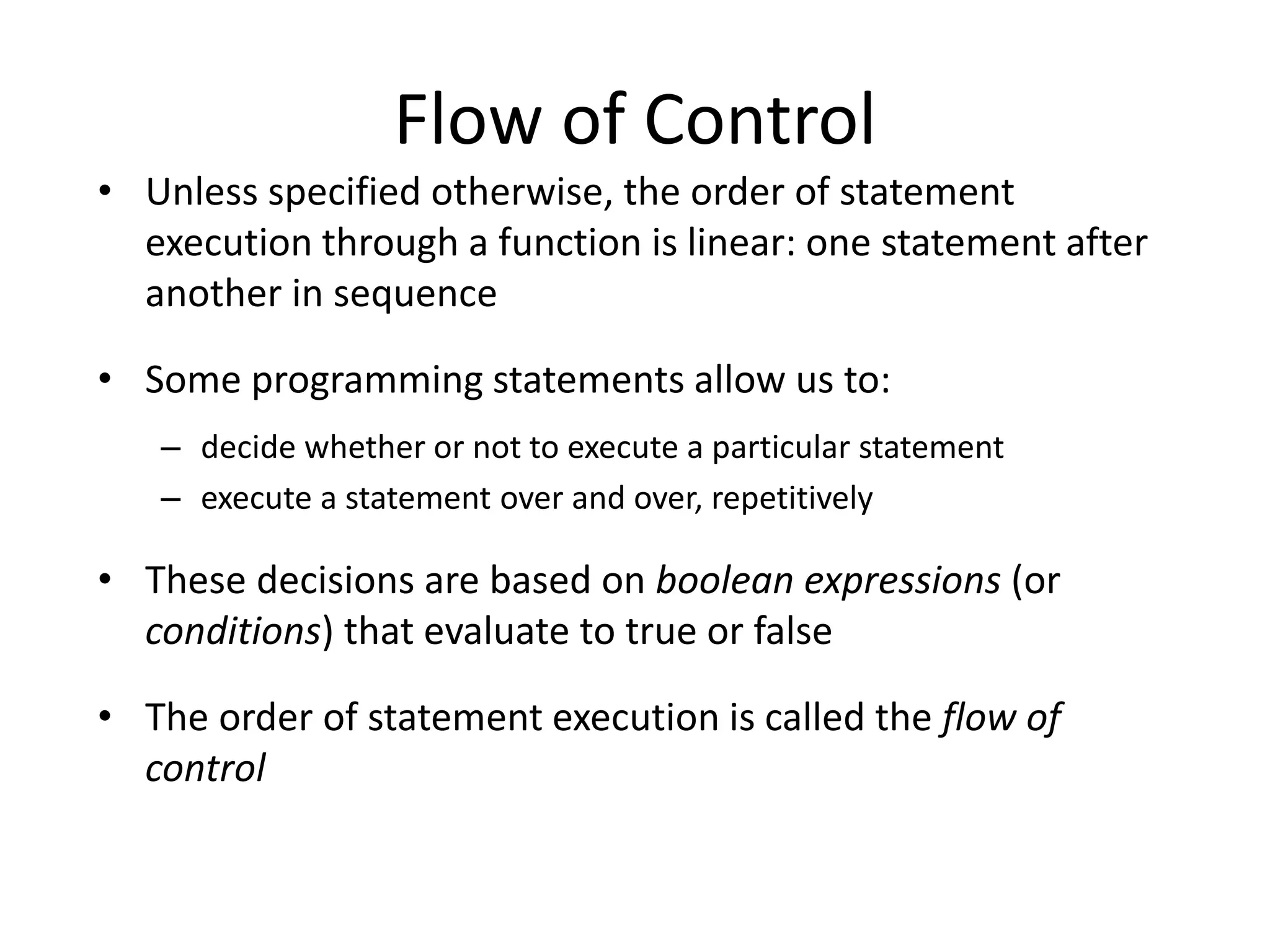Control statements anil | PPT