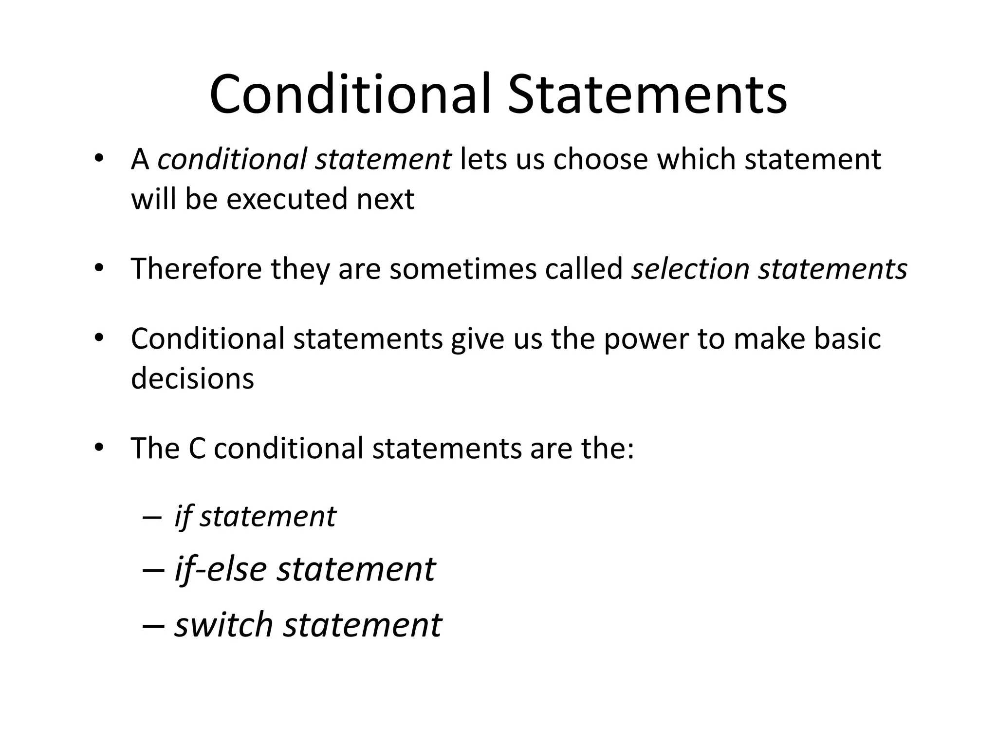 Control statements anil | PDF