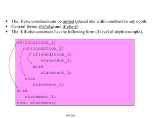 Control statements anil | PPT
