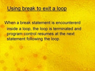 Control statements in java | PPT