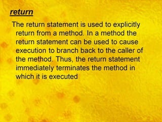 Control statements in java | PPT