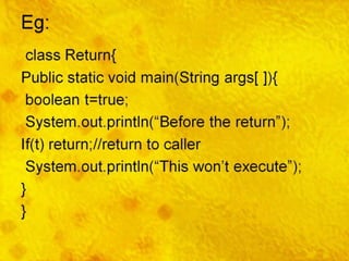 Control statements in java | PPT