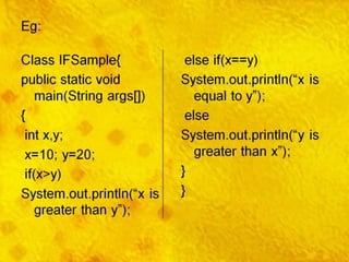Control statements in java | PPT