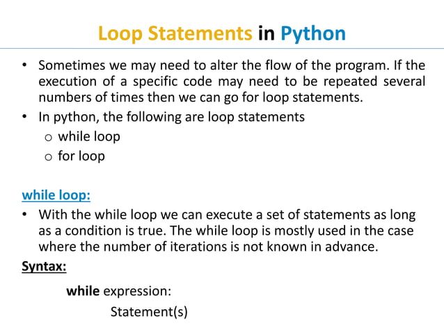Control_Statements_in_Python.pptx | Programming Languages | Computing